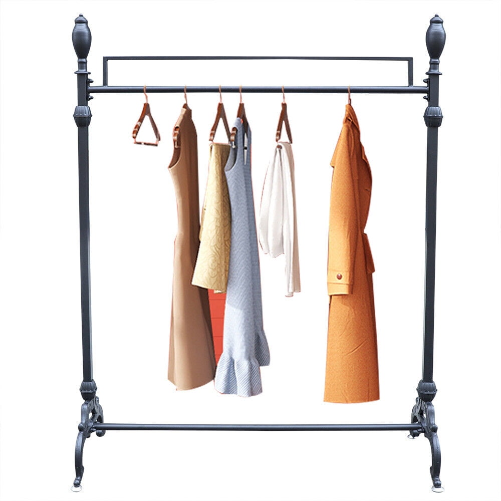 Vintage Metal Garment Rack Bedroom Clothes Rack Shop Clothing Rack ...