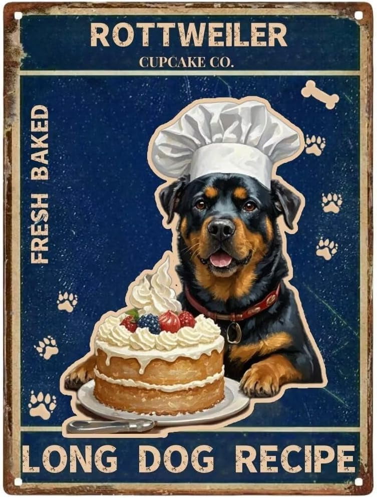 Vintage Metal Sign Aluminum Sign 8x12 inch Rottweiler Brewing Tin Sign ...