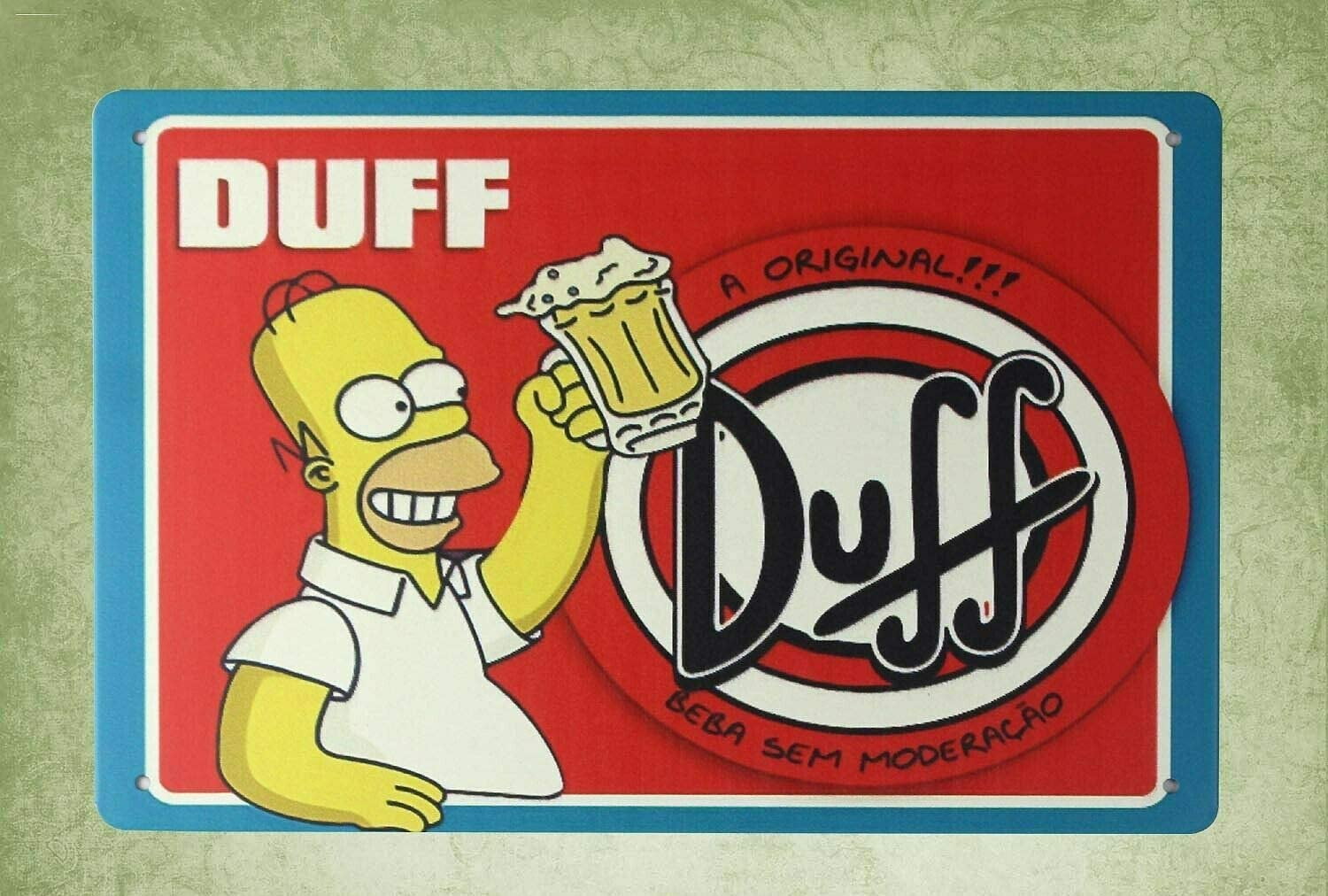 Vintage Metal Sign Simpsons Homer Duff Beer Poster Tin Signs Retro ...