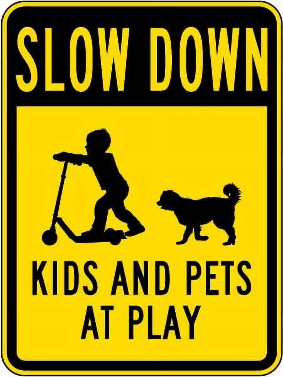Vintage Metal Sign Slow Autistic Child At Play Metal Tin Sign Aluminum ...