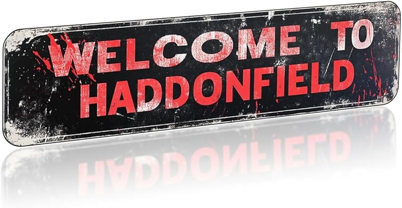 Vintage Metal Signs Funny WelcomeTo Haddonfield Tin Sign Retro Wall ...