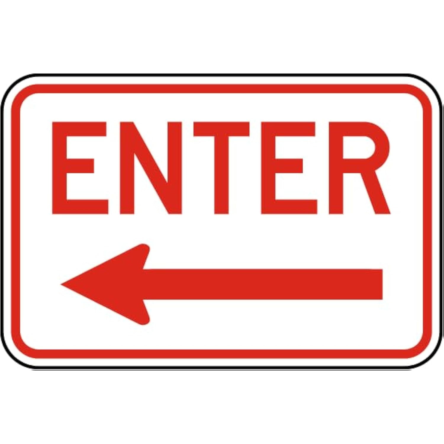 Vintage Metal Signs Left - Arrow Enter Sign for Home and Coffee Bar ...