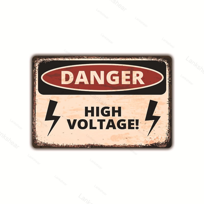 Vintage Metal Tin Plaques & Signs - Public Hazard Warning, Multiple ...