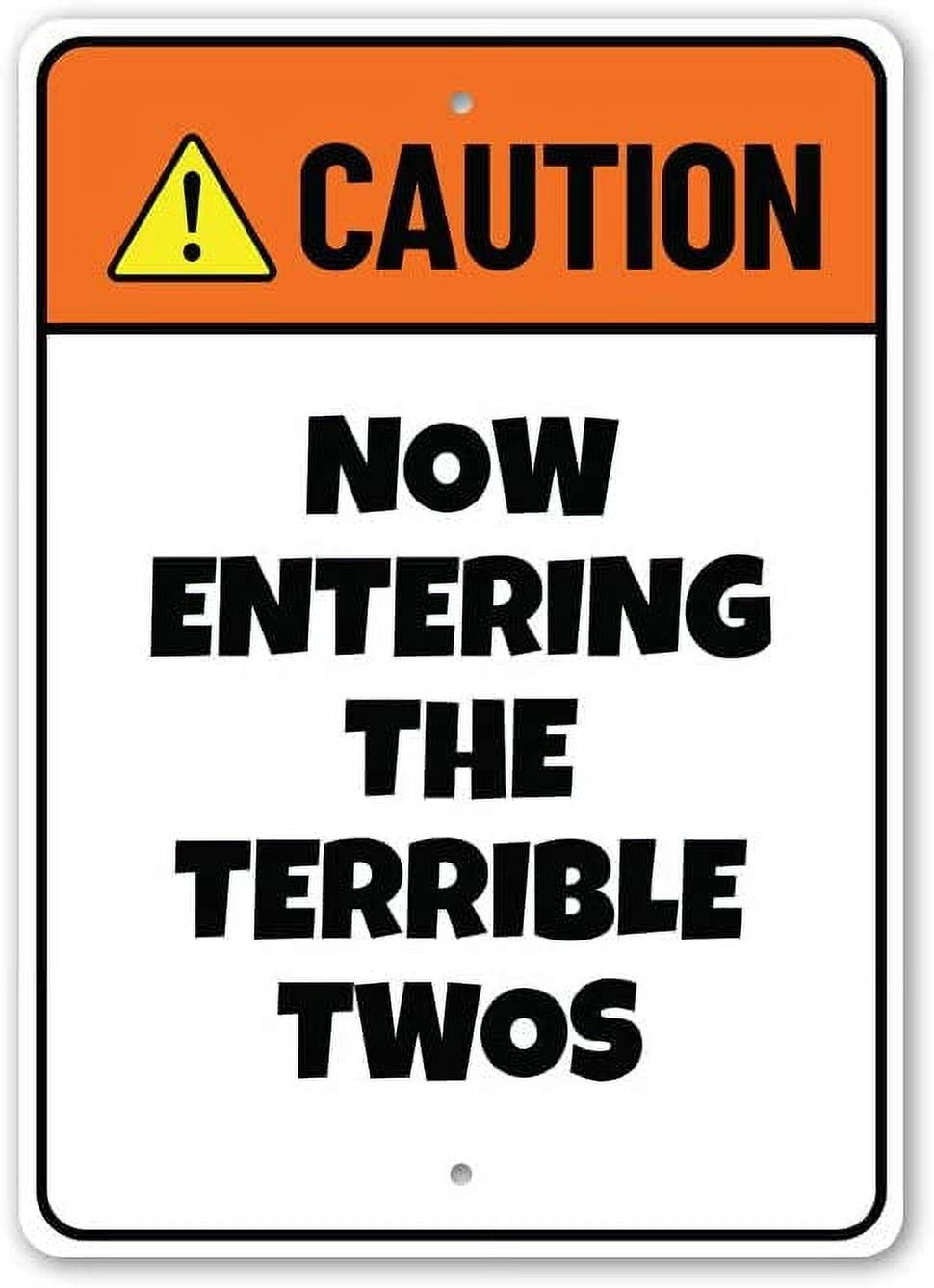 Vintage Metal Tin Sign 8"x12" Gifts for Caution: Now Entering The ...