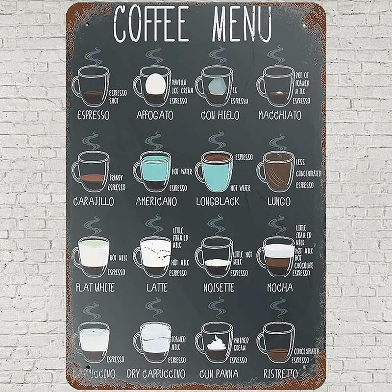 Vintage Metal Tin Sign 8x12, Coffee Christ Offers Wall Art Decor ...