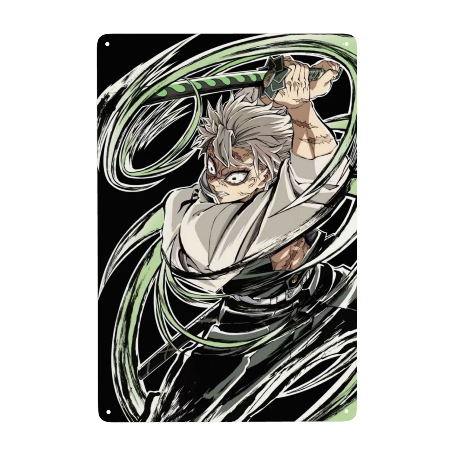 Vintage Metal Tin Sign Demon Slayer Shinazugawa Sanemi Poster Wall ...