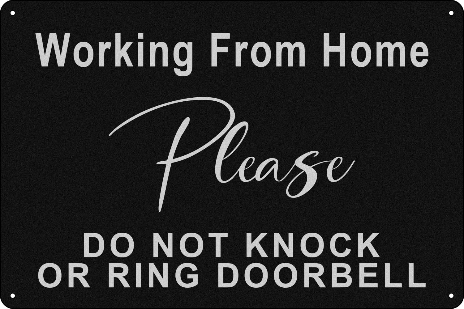 Vintage Metal Tin Sign - Funny Working From Home Wall Decor - Retro ...