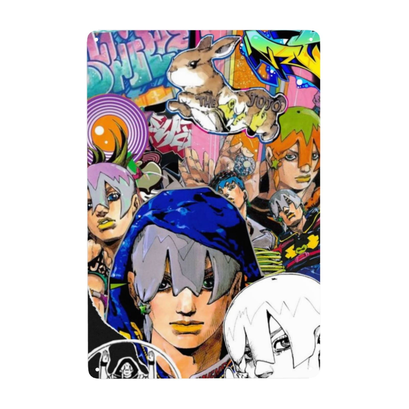 Vintage Metal Tin Sign Jojo's Bizarre Adventure Jodio Joestar Poster ...