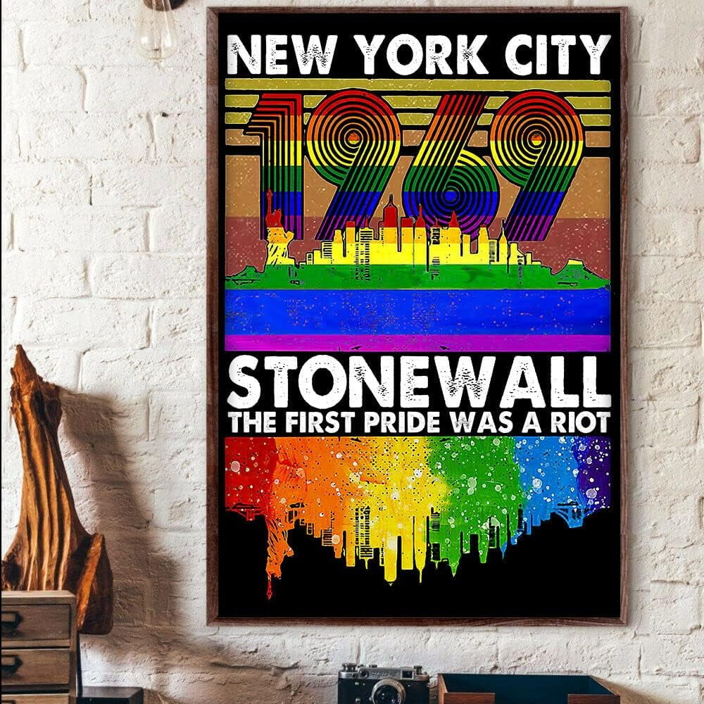 Vintage Metal Tin Sign New York City 1969 Stonewall The First Pride was ...