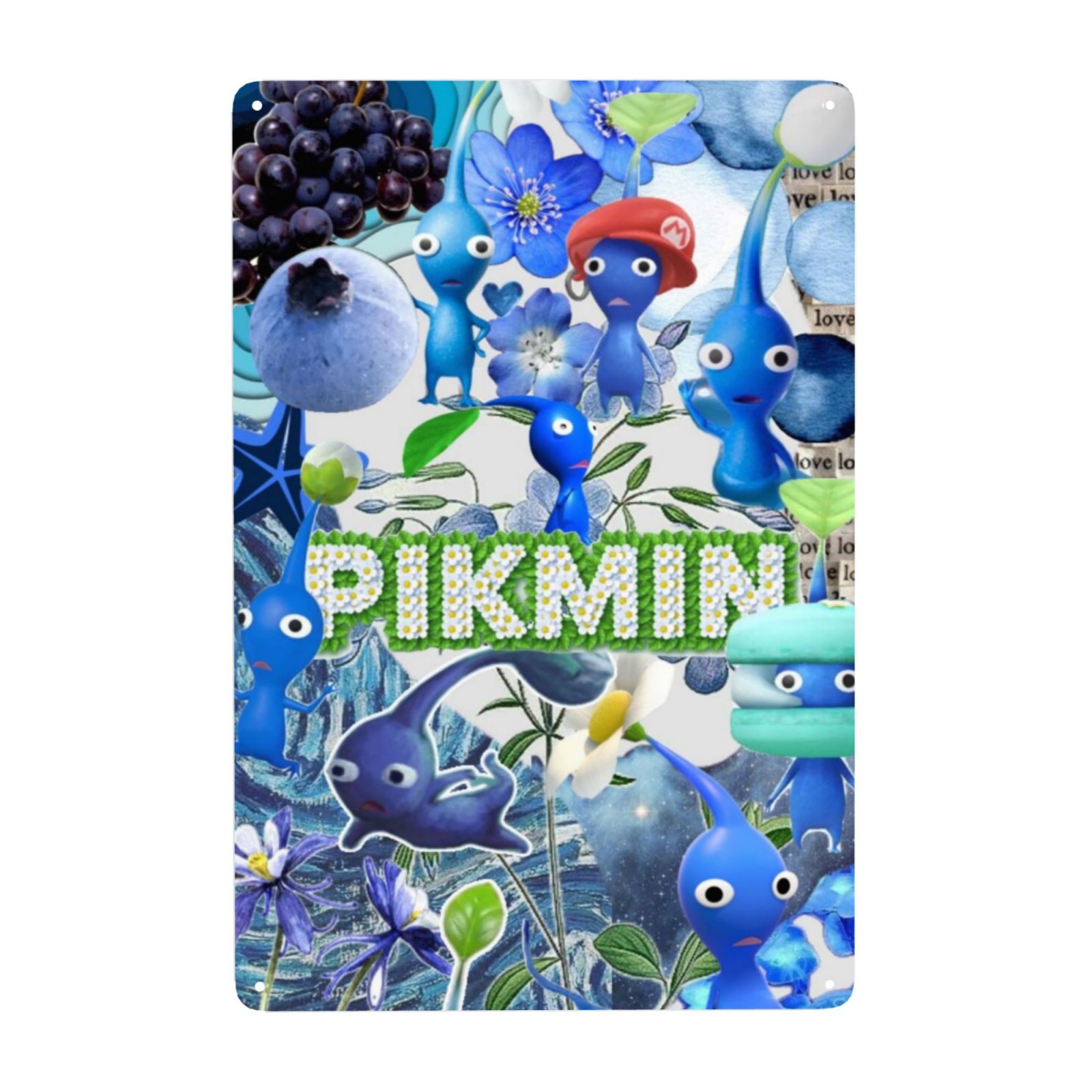 Vintage Metal Tin Sign Pikmin Poster Wall Decor for Home Bar Room 8"x12 ...