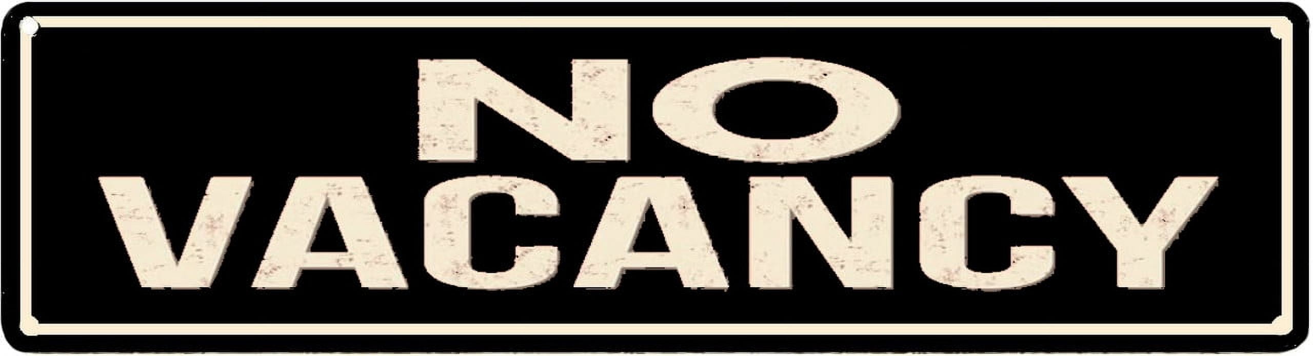 Vintage Metal Tin Sign Retro No Vacancy Signs Wall Art Plaques for Pub ...