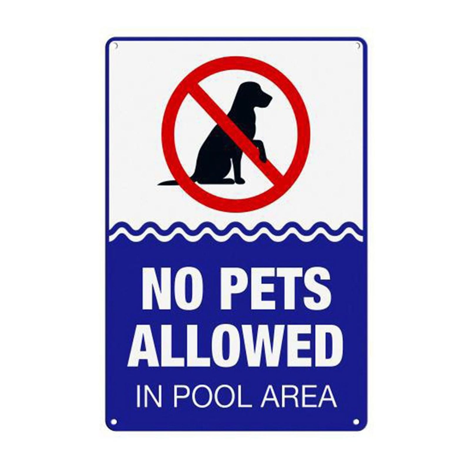 Swim at Your Own Risk Pool Sign - Vintage Metal 12x8 Inch Outdoor ...