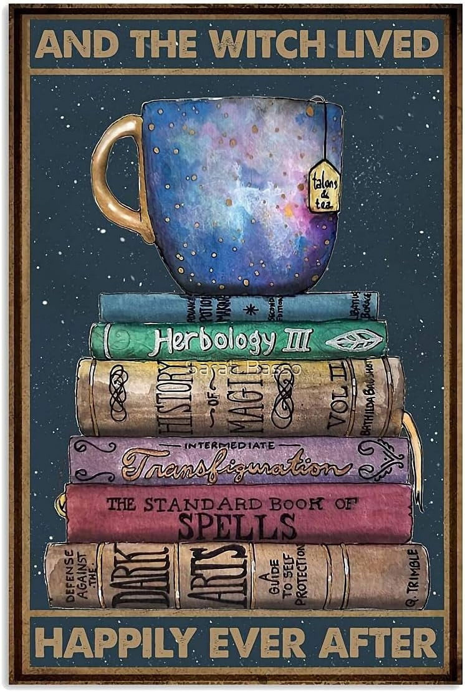 Vintage Metal Tin Sign The Witch Lived Happily Ever After Home Gate ...