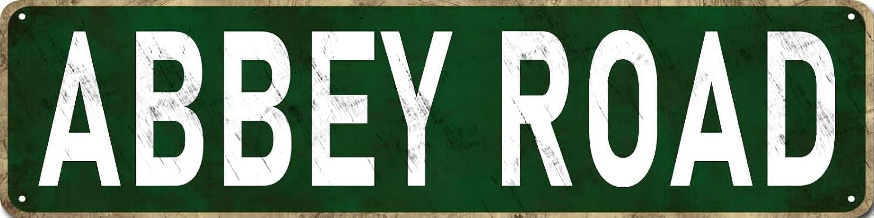 Vintage Metal Tin Signs Abbey Road Street Sign for Retro Country ...