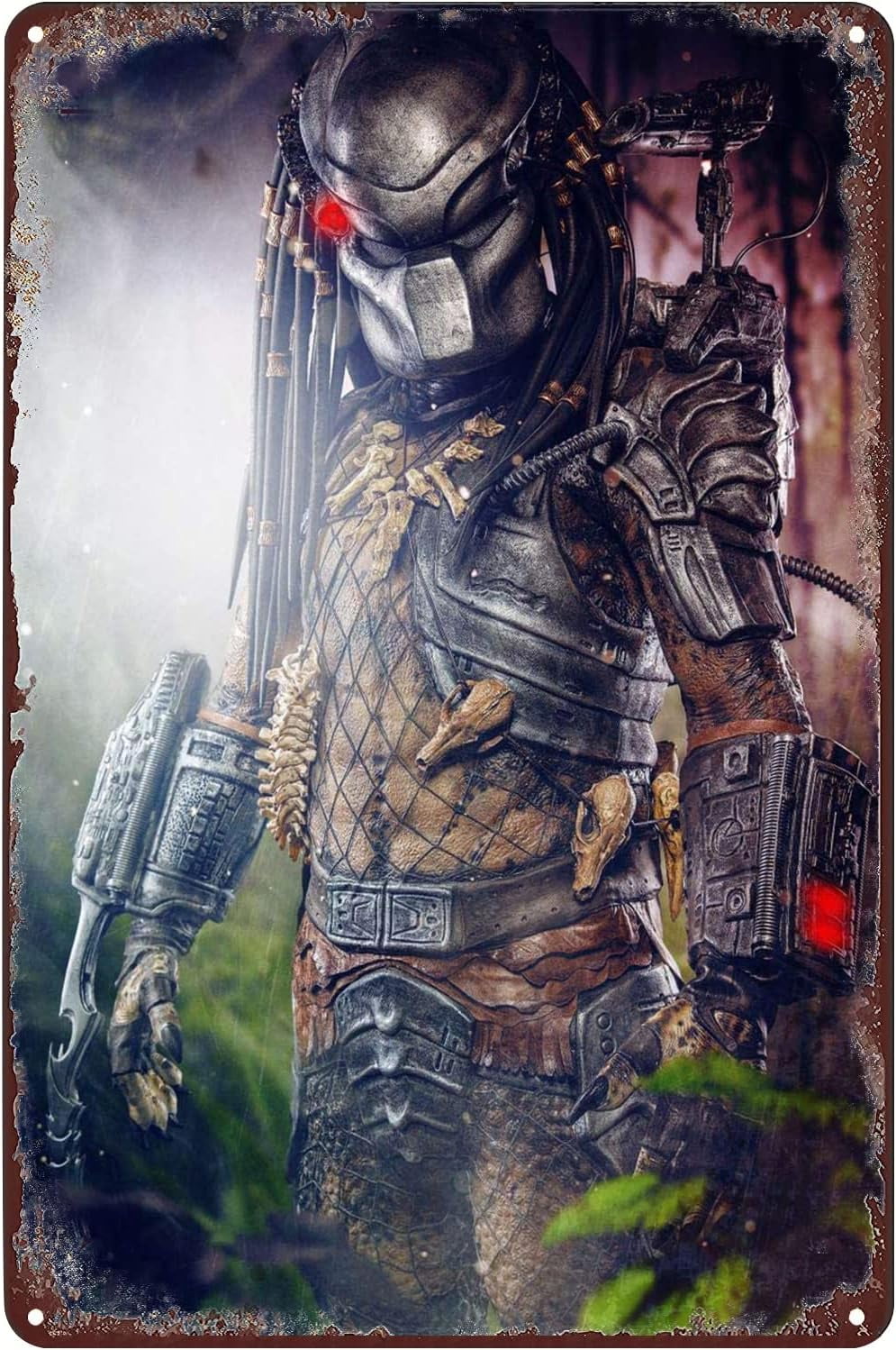 Vintage Metal Tin Signs Armor Warrior Predator Poster Robot Tin Sign ...