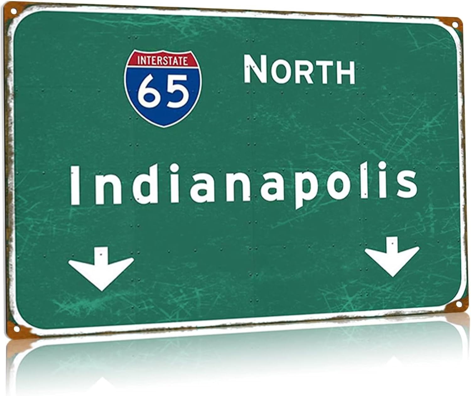 Vintage Metal Tin Signs Chicago City Street Sign North Interstate 55 ...