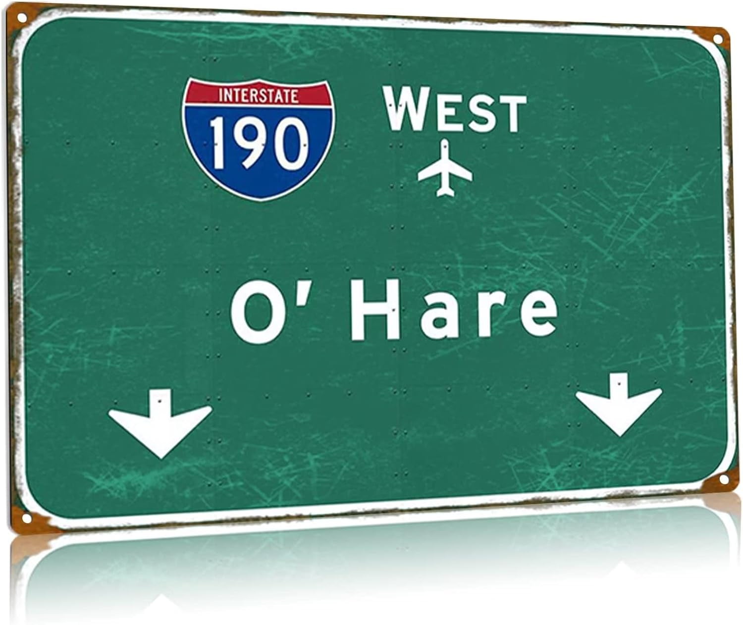 Vintage Metal Tin Signs Chicago City Street Sign North Interstate 55 ...