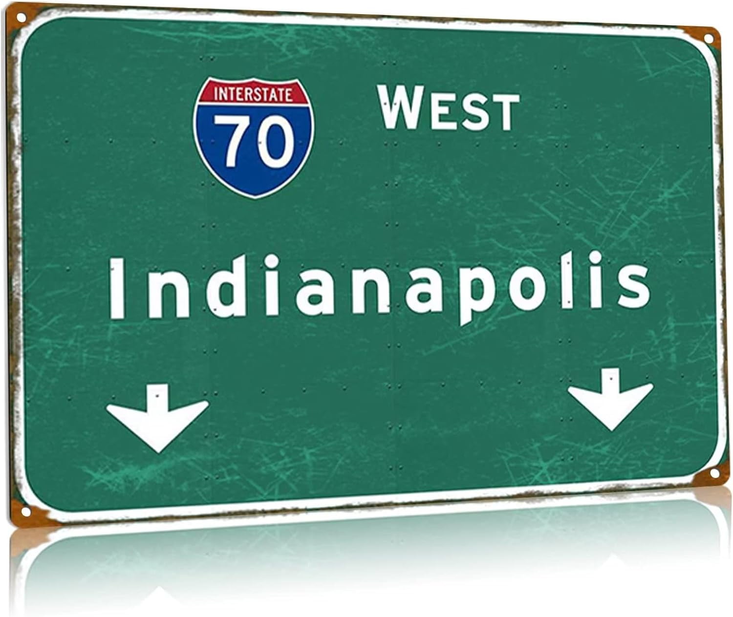 Vintage Metal Tin Signs Chicago City Street Sign North Interstate 55 ...