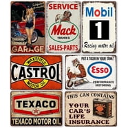 Metal Vintage Texaco Gas Station Gasoline Pump Tin Sign Garage/Shop ...