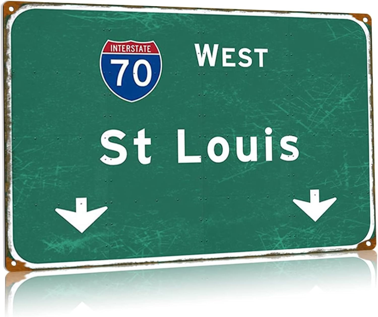 Vintage Metal Tin Signs Winston- Salem Highway Road Signs Interstate 40 ...