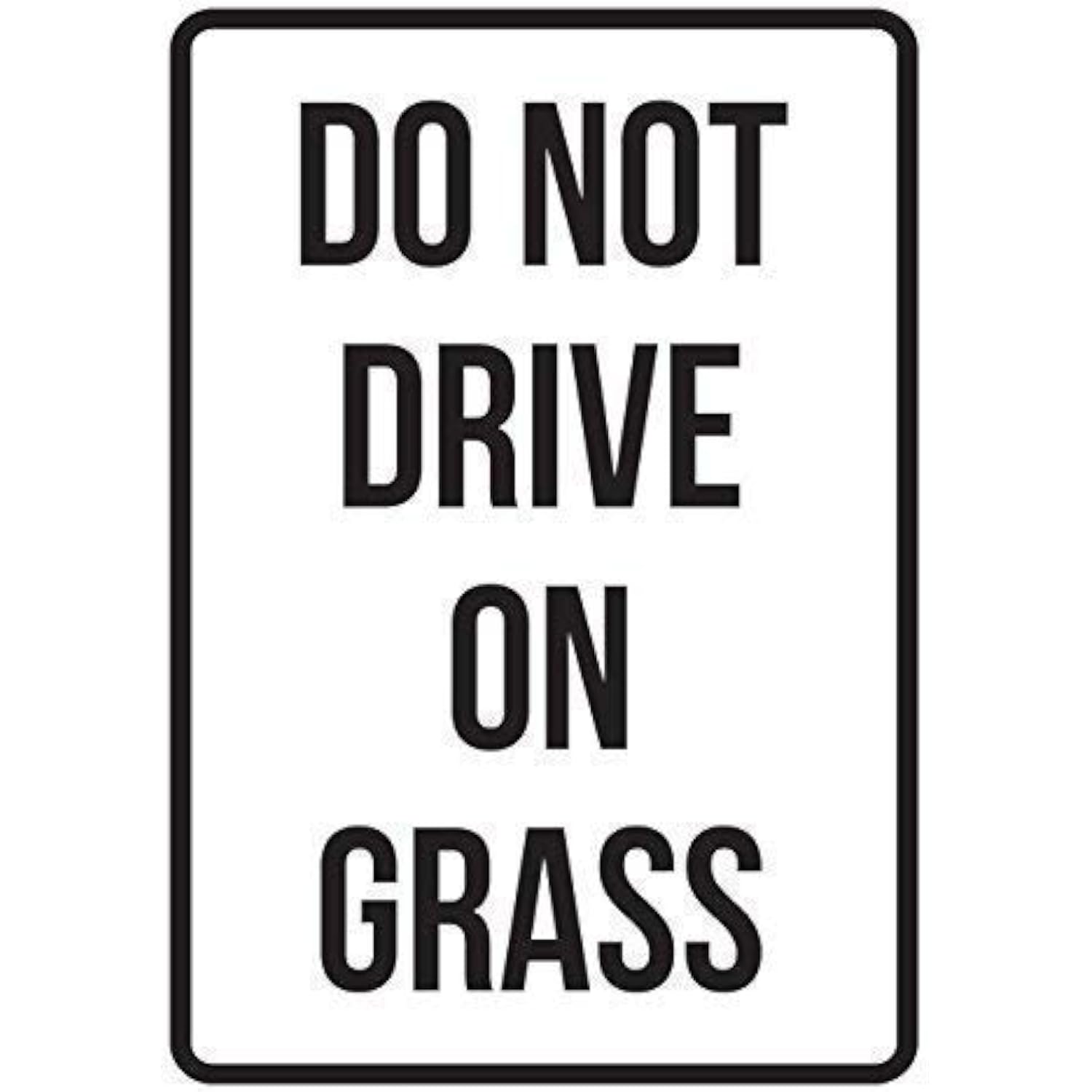 Vintage Metal Tin，Wisesign Metal Tin Signs 8x12 Do Not Drive On Grass ...