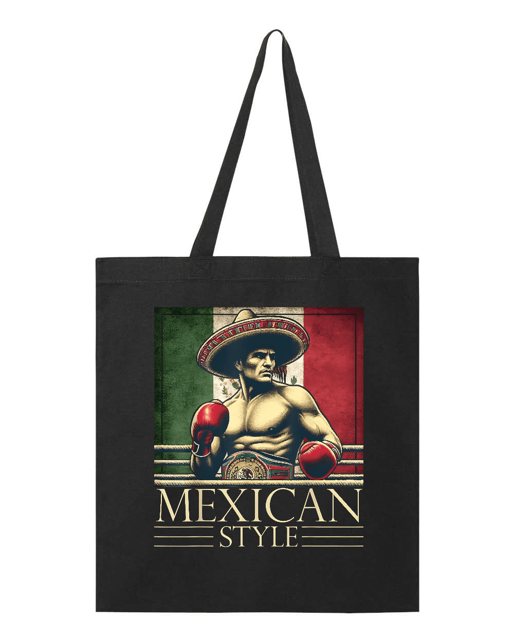 Vintage Mexican Flag Boxing Gloves For Boxing Fan Sport Fighter Tote ...