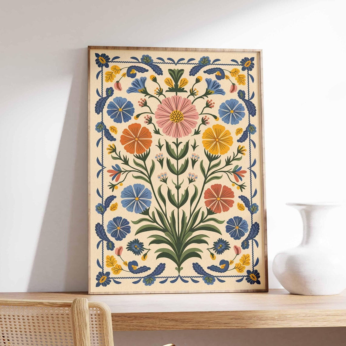 Vintage Mexican Poster, Floral Print, Mexican Mexican Decor ...
