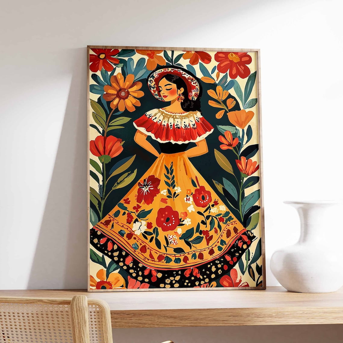 Vintage Mexican Poster, Mexican Mexican Decor, Traditional Latin Decor ...