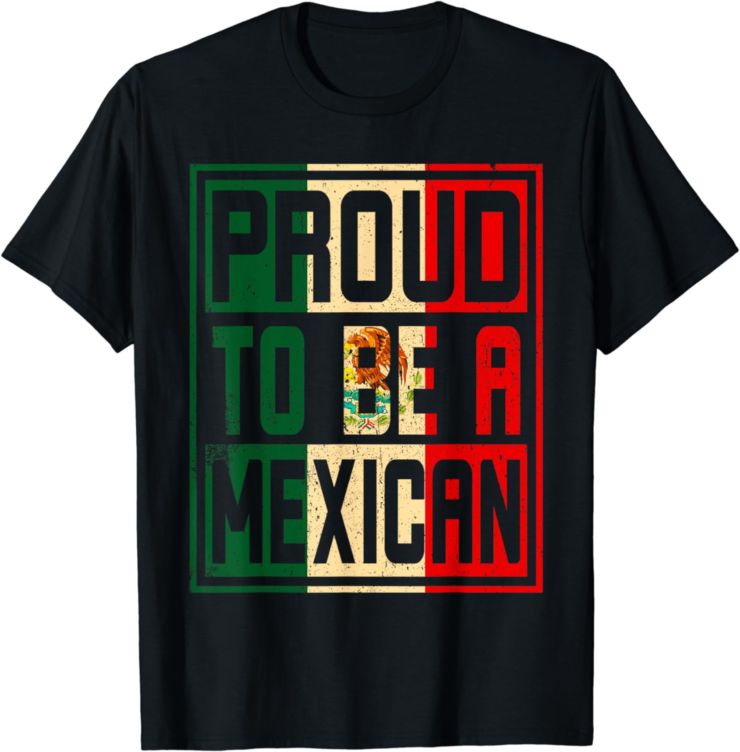 Vintage Mexico Flag Proud to be a Mexican Proud Mexican T-Shirt ...