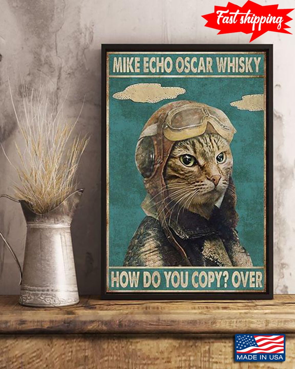 Vintage Mike Echo Oscar Whisky How Do You Copy Over 24 x 36 Inch Poster ...