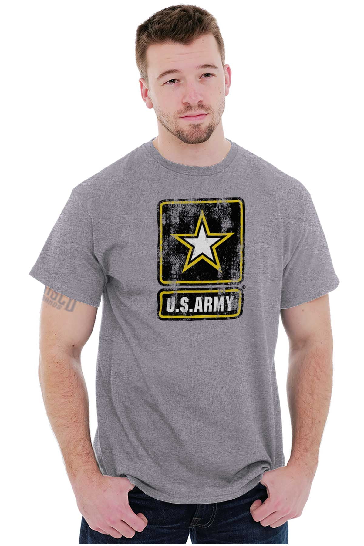 Vintage Military US Army Star Logo Men's Graphic T Shirt Tees Brisco ...