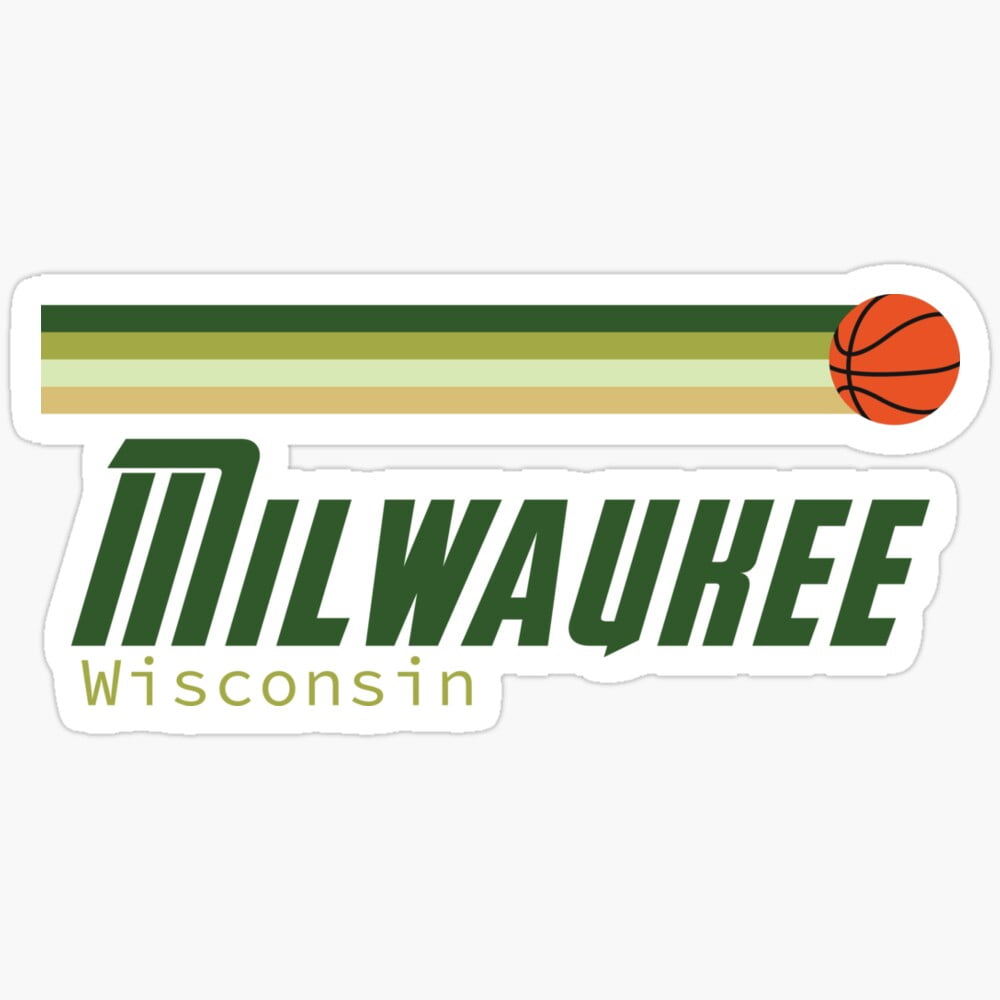 Vintage Milwaukee Basketball Sticker Baseball Sticker, Football Sticker ...
