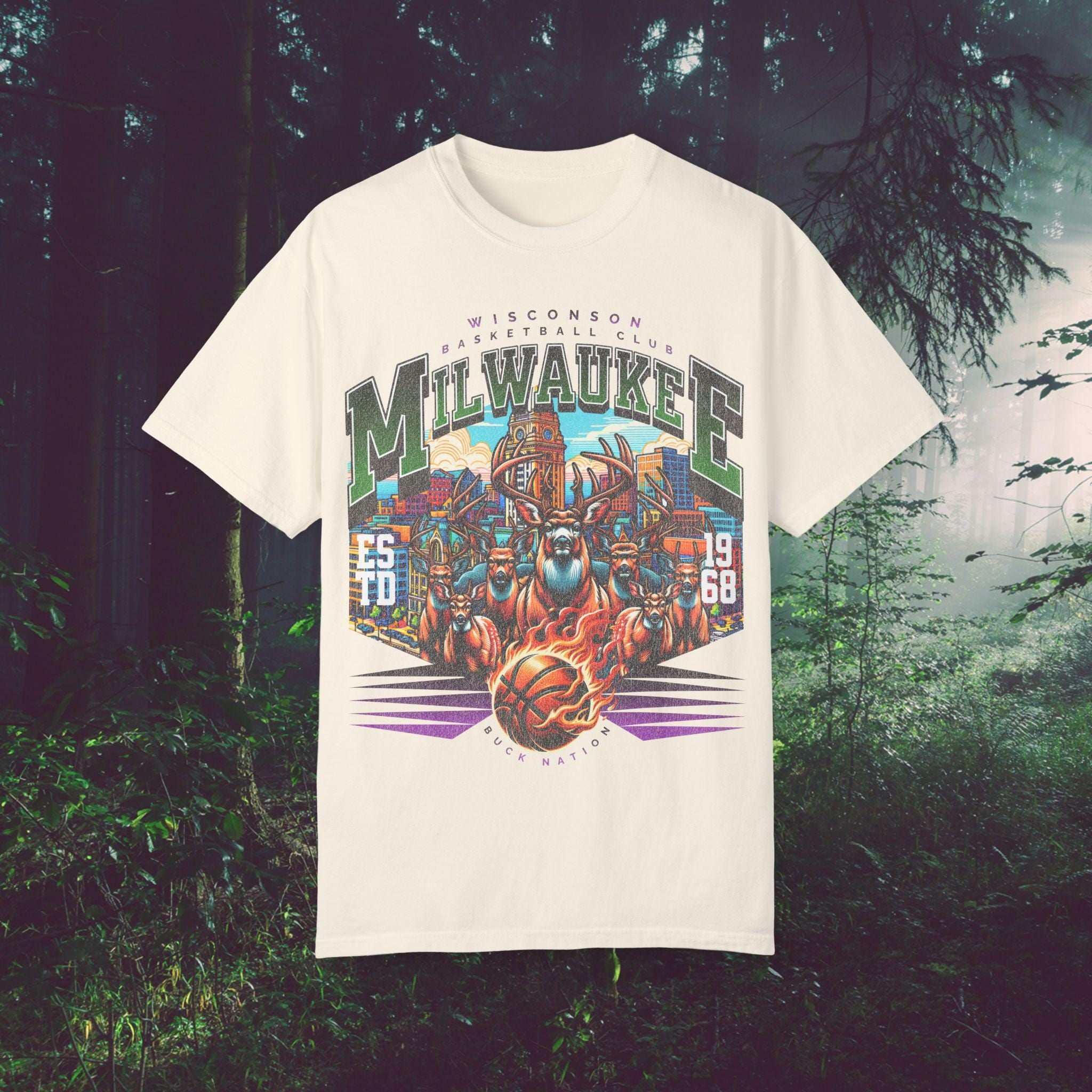 Vintage Milwaukee Bucks T-Shirt G.Ian.Nis A.Nteto.Koun.Mpo Basketball ...