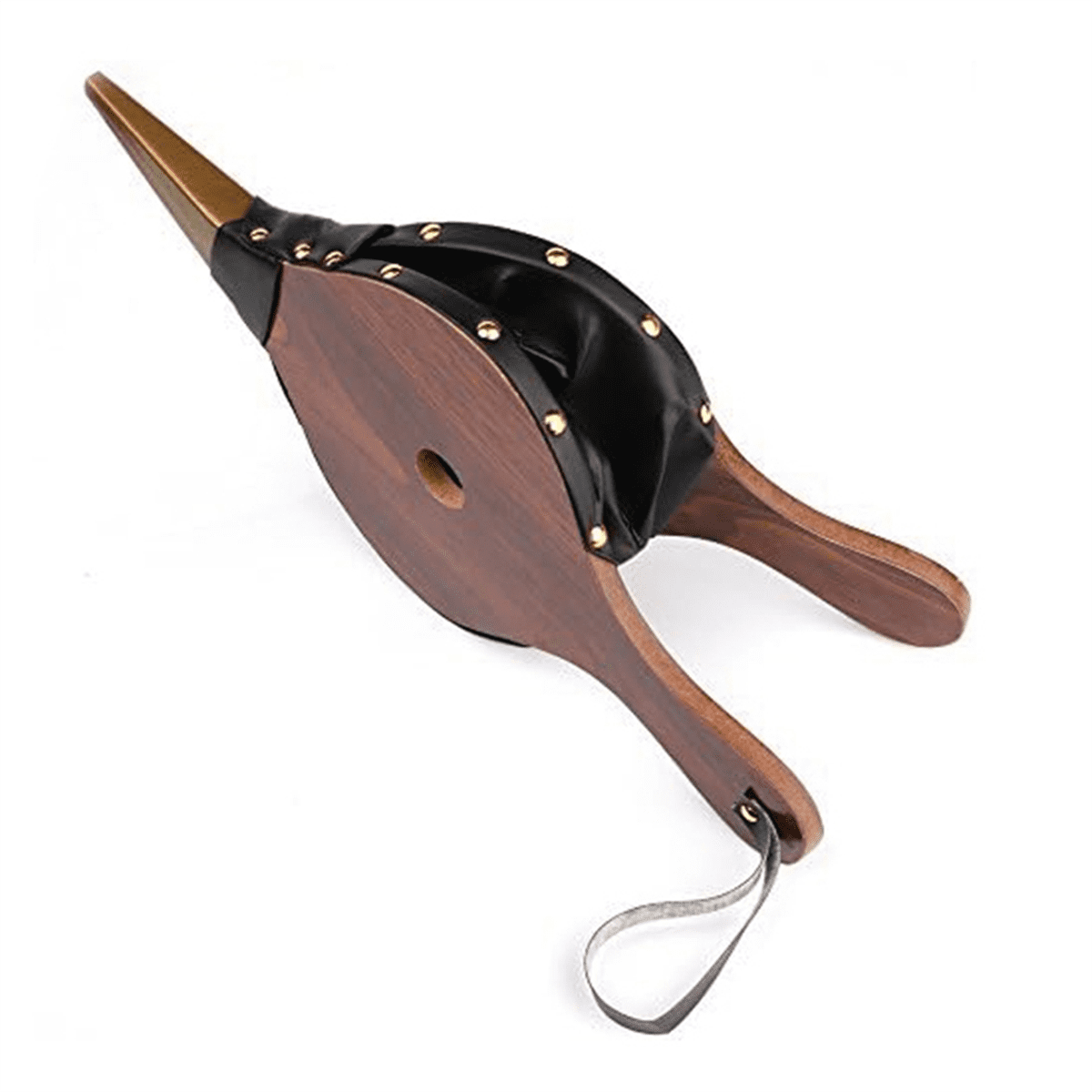 Vintage Mini Hand Bellow Dark Brown Fireplace Blower Traditional Stove ...