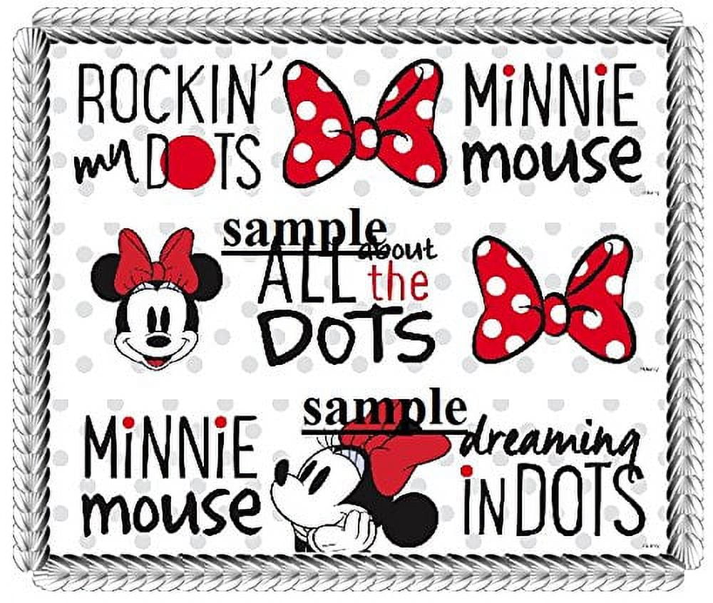 Vintage Minnie Mouse Designer Strips Edible Side Cake Border Design ...