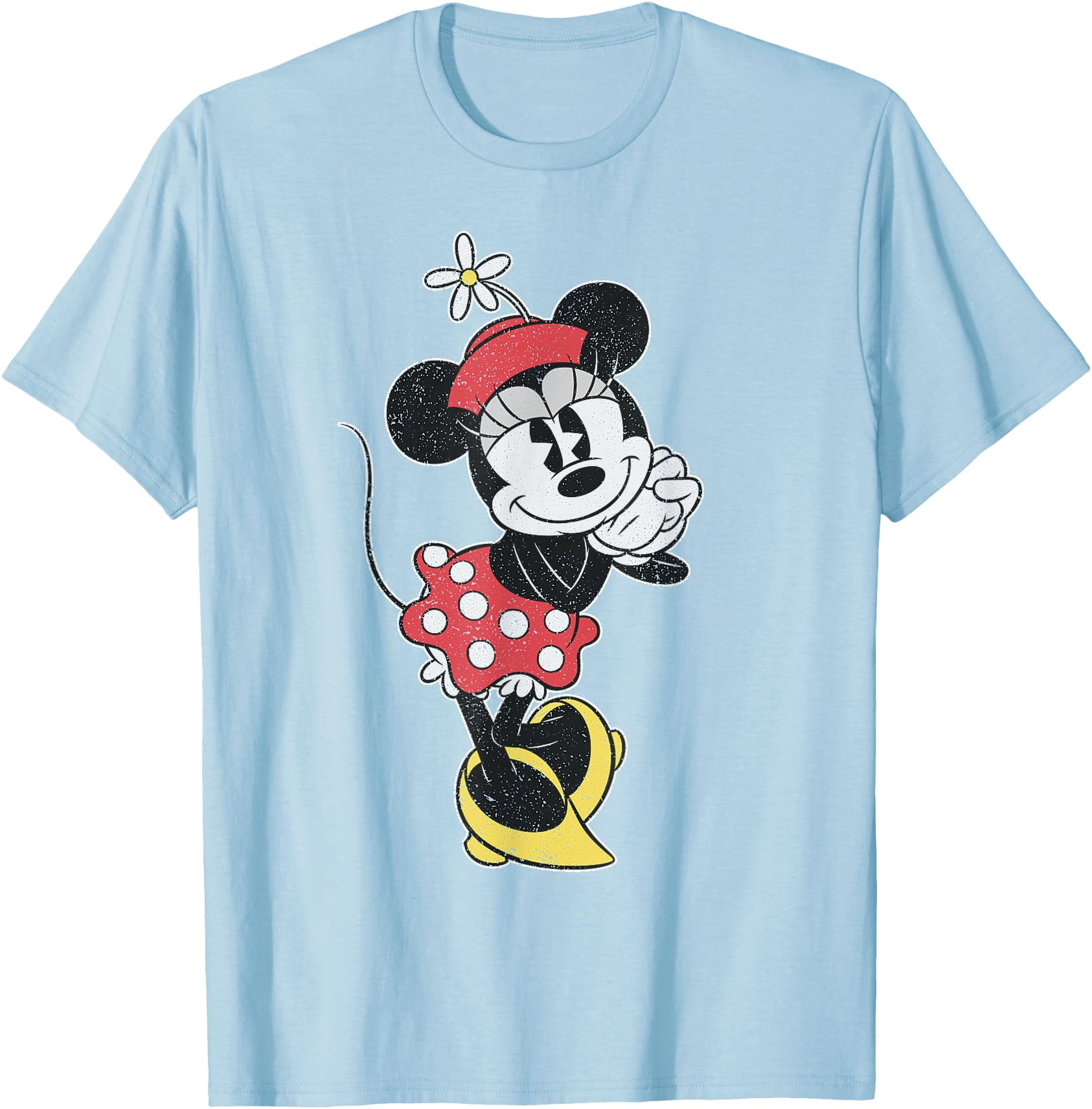 Vintage Minnie Mouse Sweetheart Pose DTG Print Unisex T-Shirt,Light ...