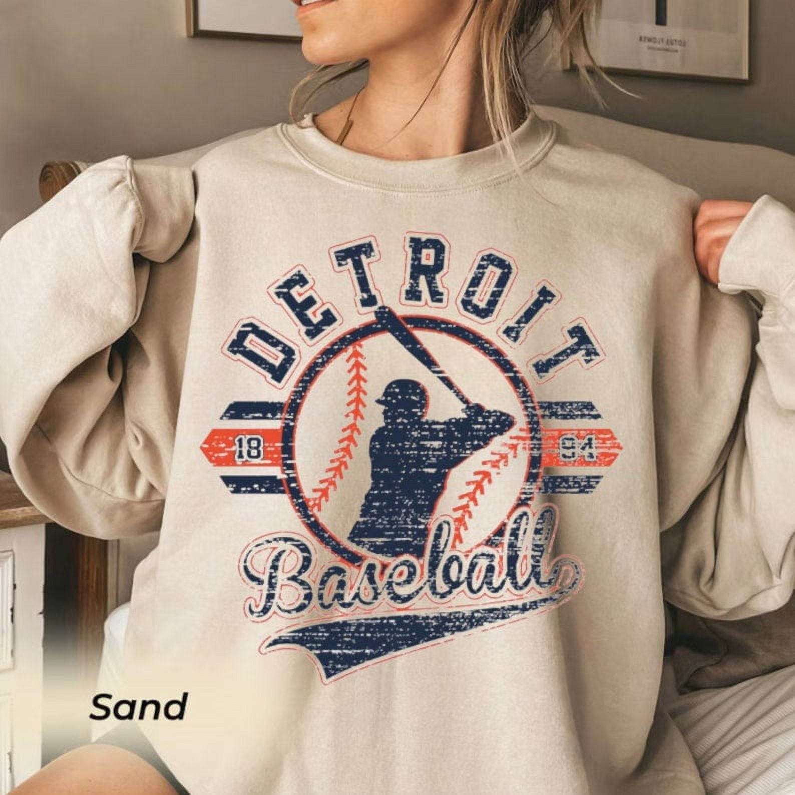 Vintage Mlb 90s Detroit Sweater, Tigers Sweatshirt, Baseball Unisex ...