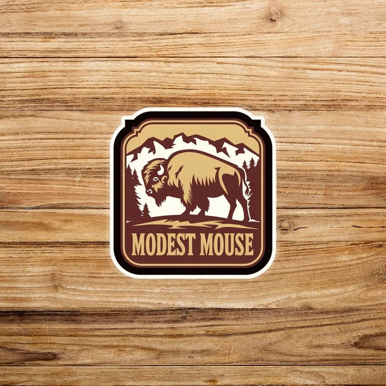 Vintage Modest Mouse Sticker - Indie Rock Band Decal Bumper ...