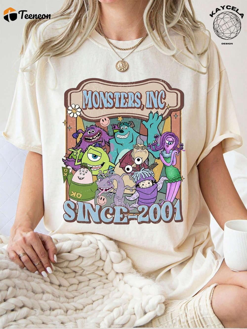 Vintage Monsters Inct 2001 Shirt - Monster Movie T-Shirt Shirt, Size ...