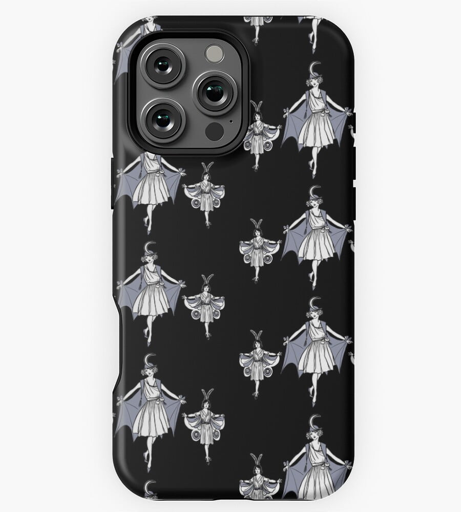 Vintage Moon and Moths GA12697 Phone Case for iPhone 11 to 17 Pro Max ...