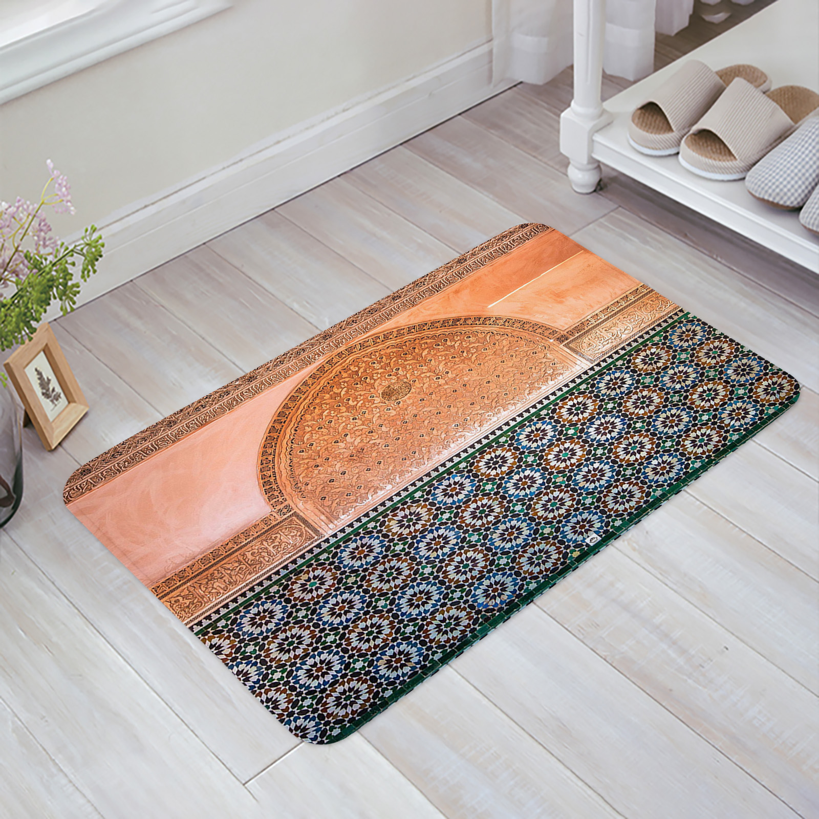 Vintage Moroccan Geometric Bathroom Mat Corridor Carpet Kitchen Mat ...