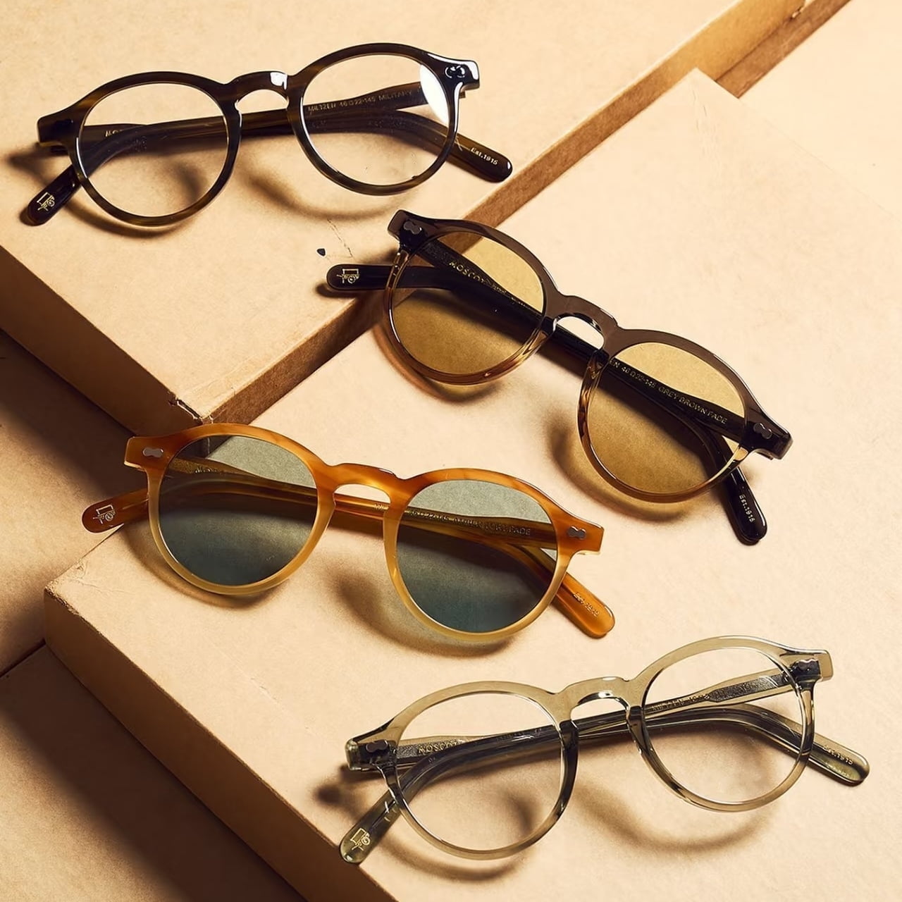 Vintage Moscot Lemtosh Miltzen Handmade Round High Quality Acetate ...