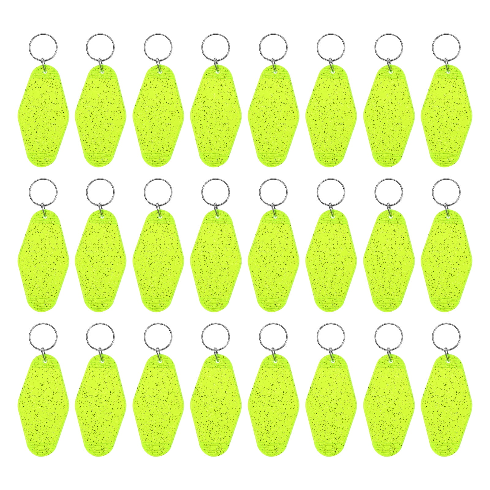 Vintage Motel Keychain Blank Hotel Keychains Key Tag, Clear Green with ...