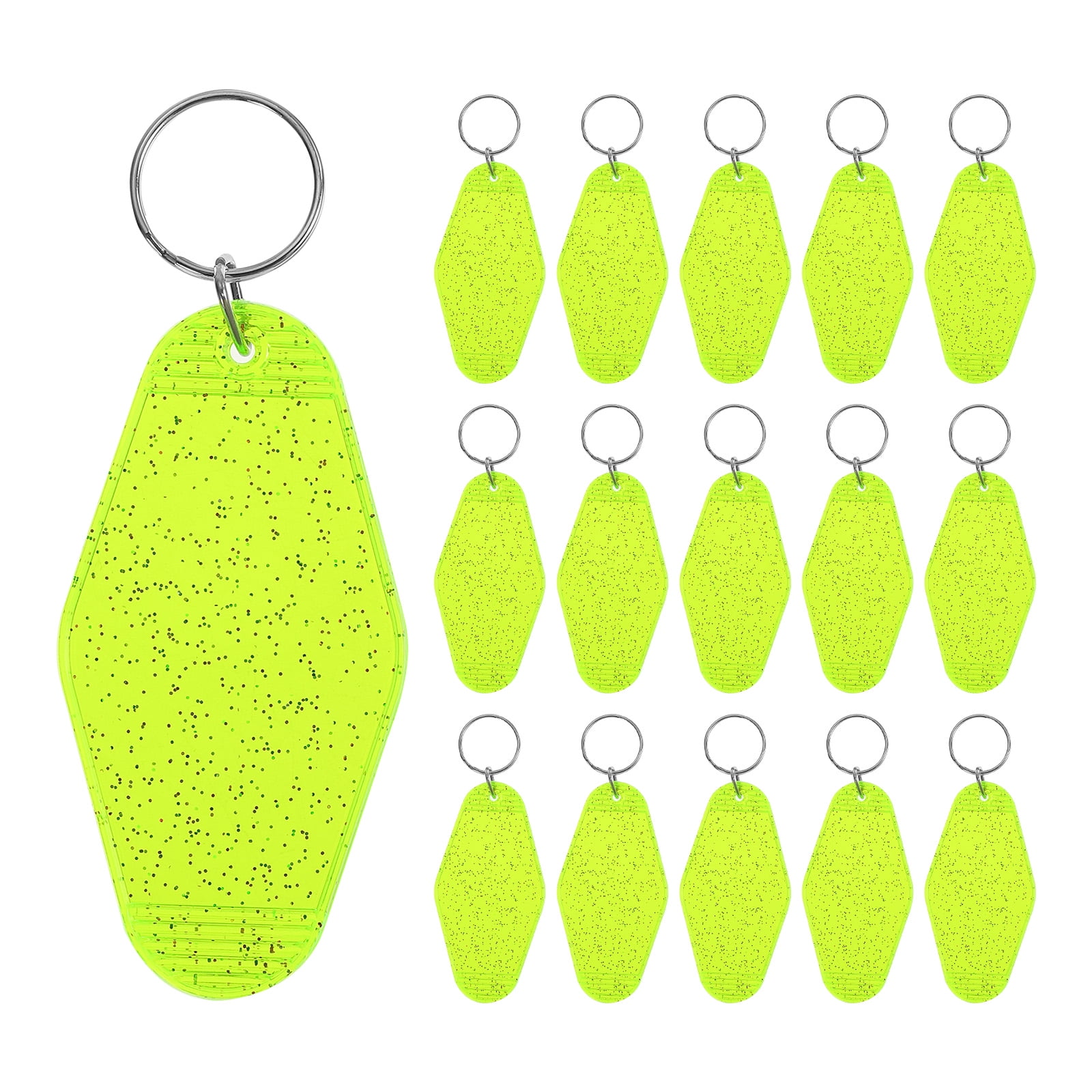 Vintage Motel Keychain Blank Hotel Keychains Retro Key Tag, Clear Green ...