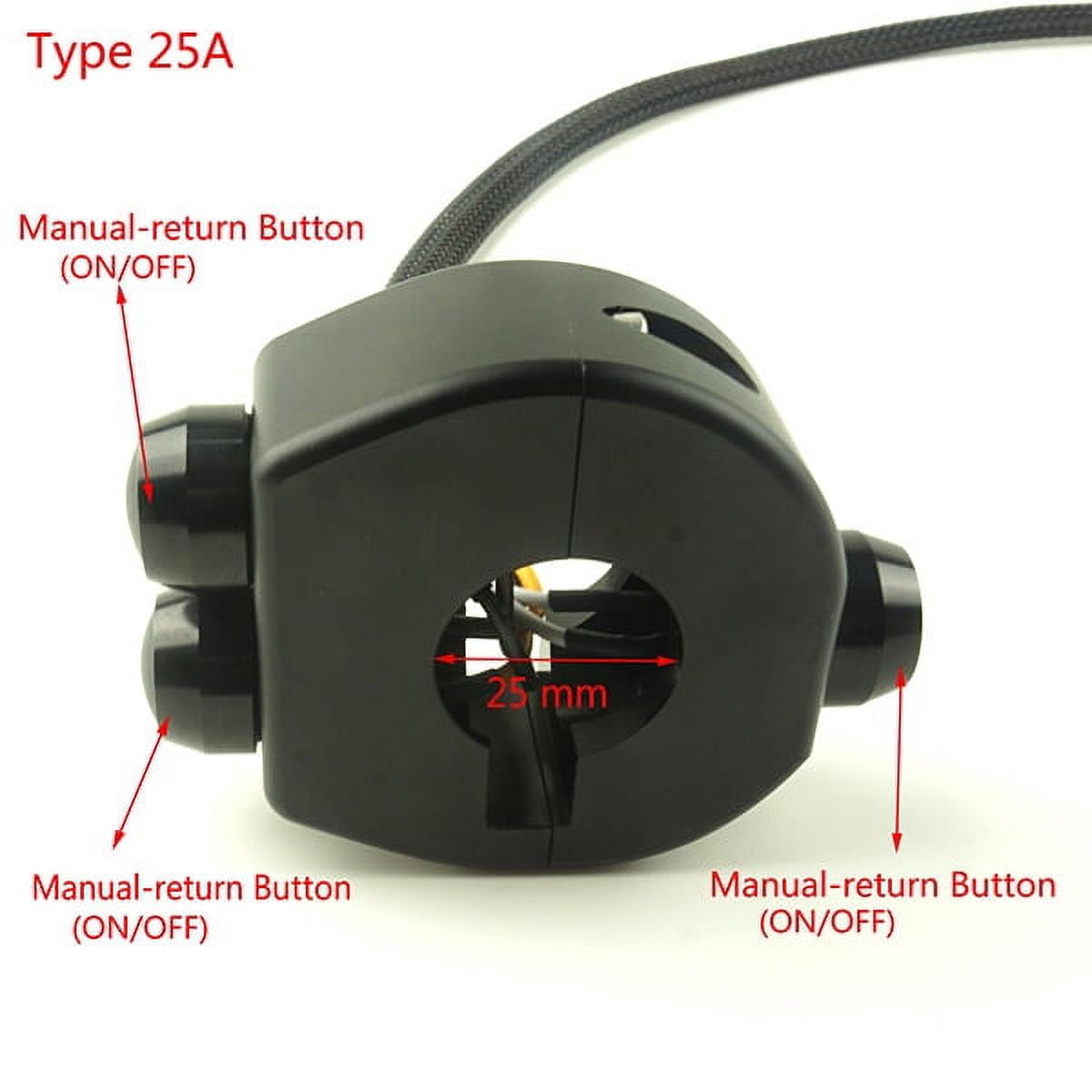 Vintage Motorcycle Handlebar Mount Switch CNC Handlebar Control Button ...