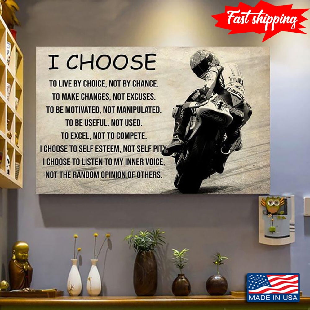 Vintage Motorcycle Racing I Choose To Live By Choice, Not By Chance To ...