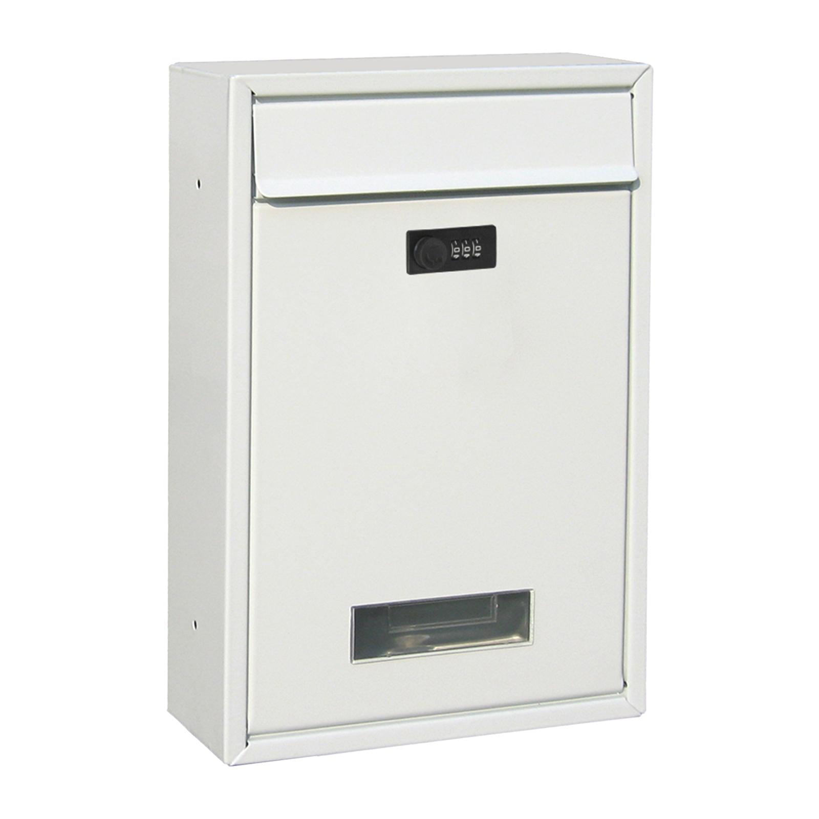 Vintage Mounted Mailbox Lockable Storage Drop Box Hanging Postbox ...