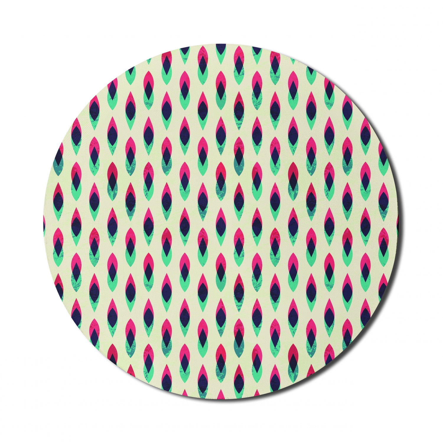 Vintage Mouse Pad for Computers, Geometric Retro Style Curve Pattern ...