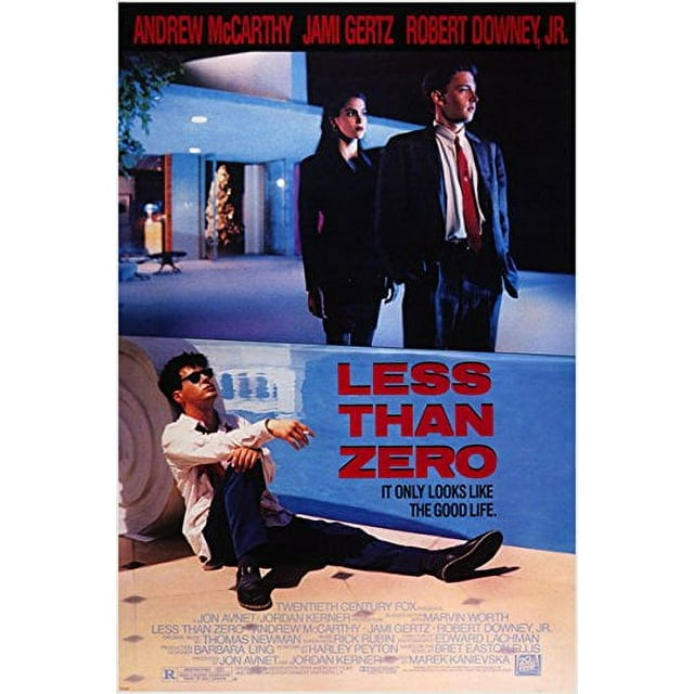 Vintage Movie Less Than Zero 1987 Robert Downey Jr. Jami Gertz 24" x 0. ...