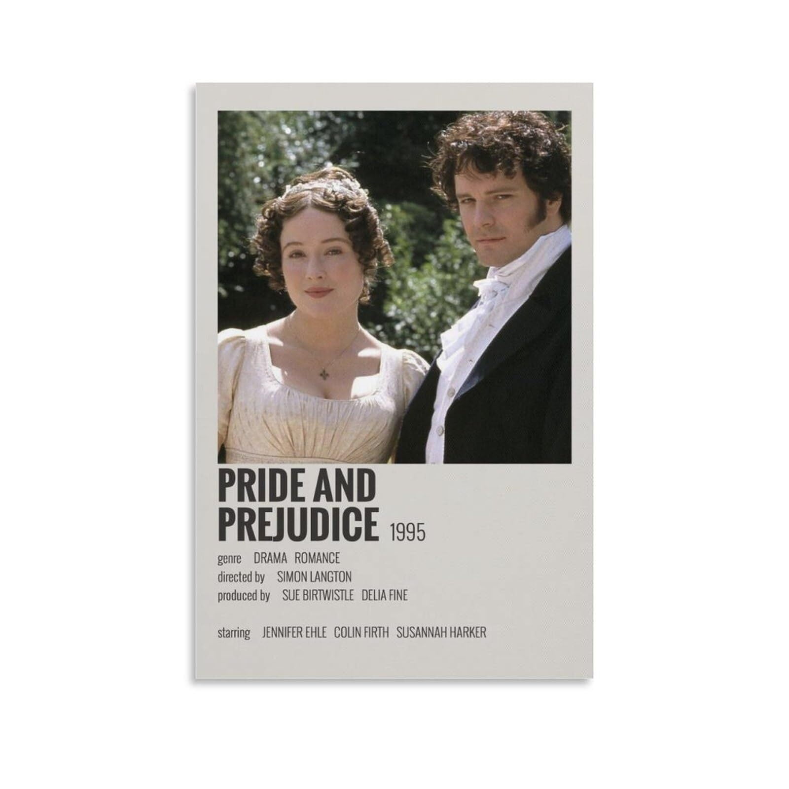 Vintage Movie Pride And Prejudice Poster 12 Canvas Wall Art Poster ...